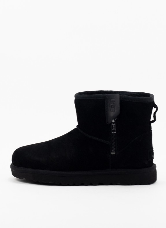 Calzado mujer UGG CLASSIC MINI BAILEY ZIP color negro